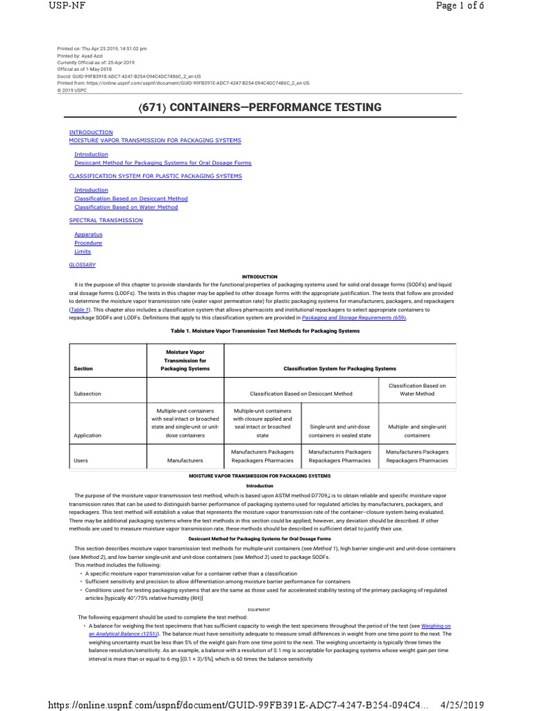 Usp 671 - 42 | PDF | Spectrophotometry | Regression Analysis