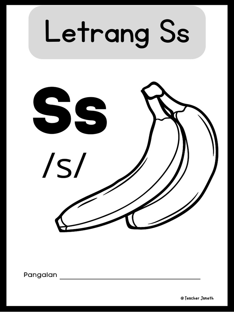 Letrang Ss Kindergarten Worksheets | PDF
