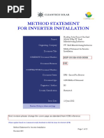 Method Statement Installation of Generator | PDF | Economic Sectors ...