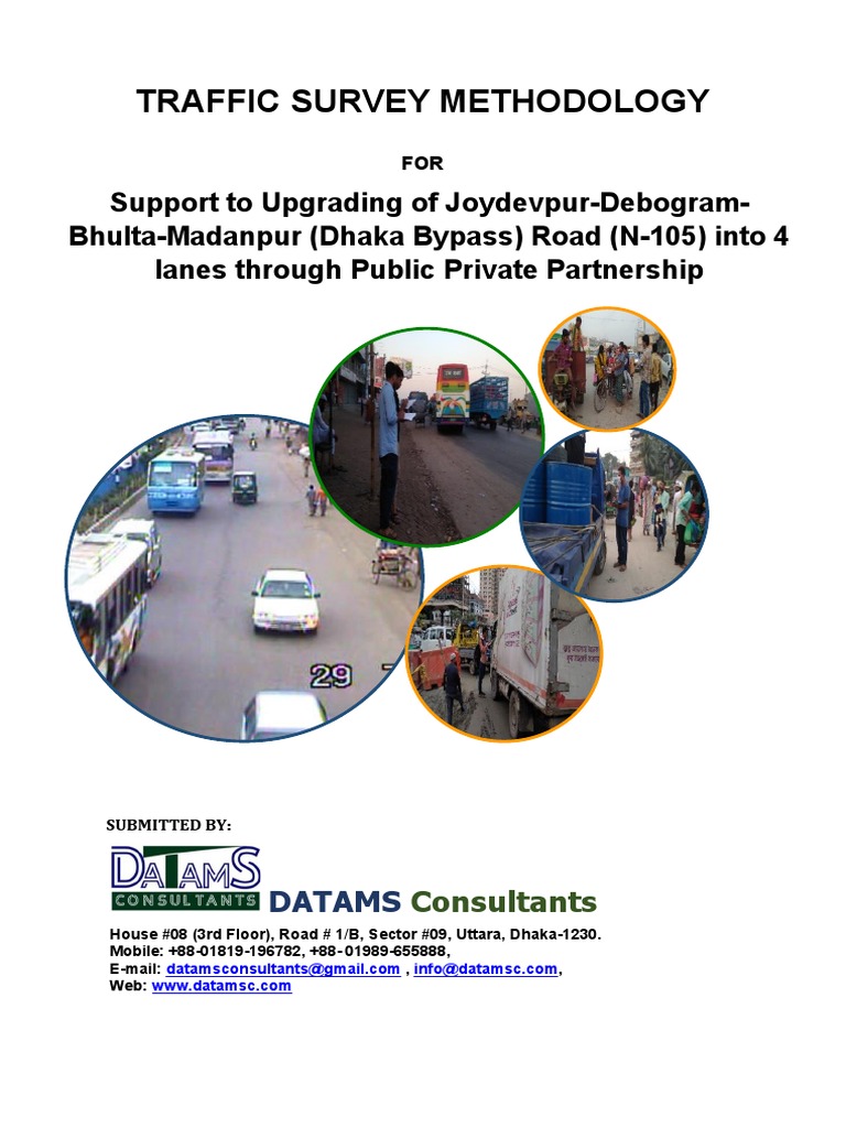 Dhaka Bypass Traffic Survey Methodology 27.09.22 | PDF | Traffic | Truck