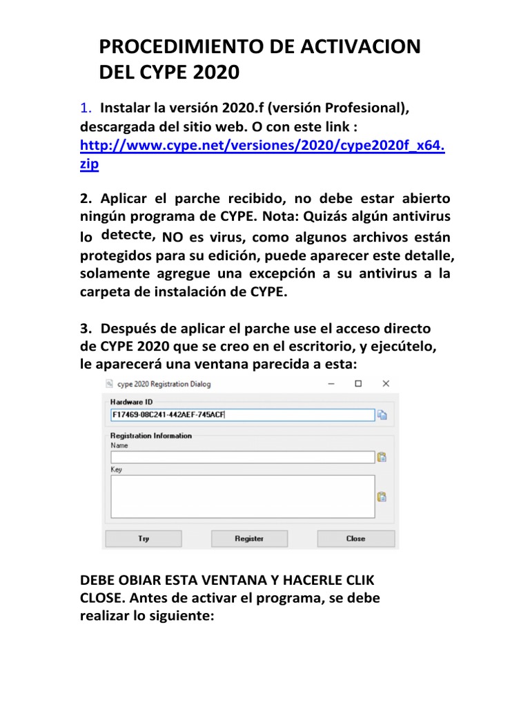 Activación Cype V.2020.F | PDF | Tecnología