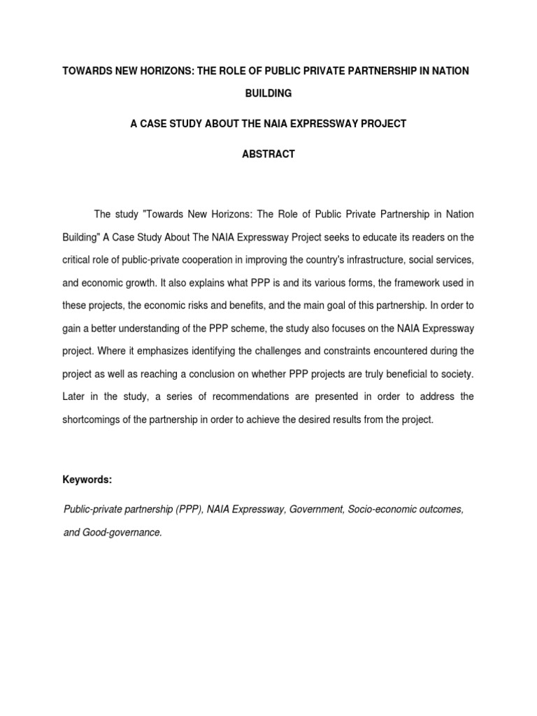 A Case Study About The Naia Expressway Project | PDF | Economies