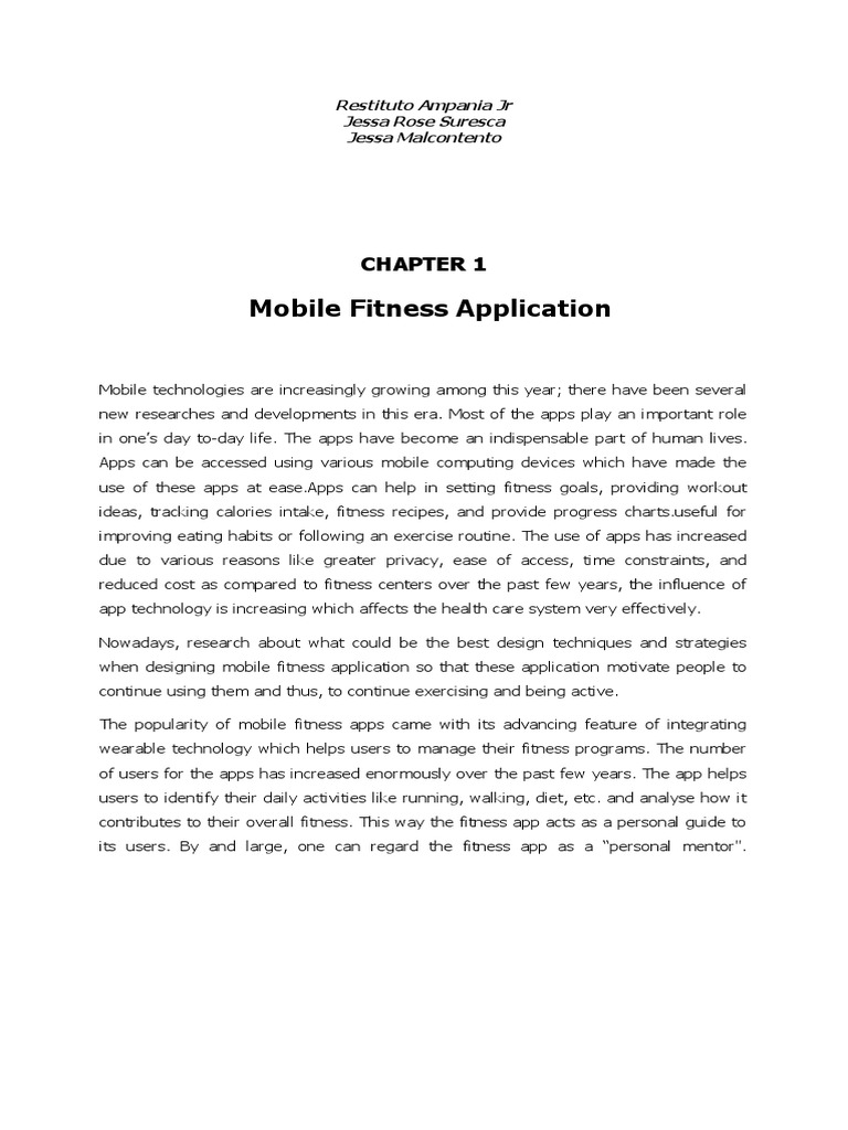 CHAPTER 1-3 Thesis | PDF | User Experience | Mobile App
