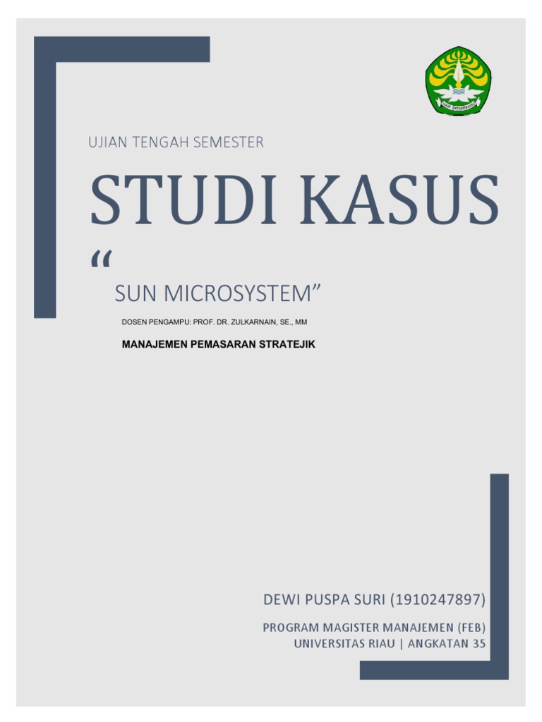 Ringkasan Kasus Sun Microsystem | PDF