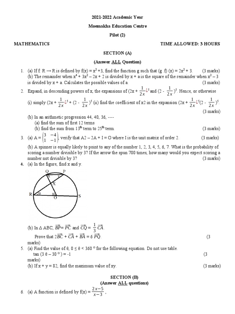 Mathematics Pilot 2 | PDF | Euclidean Vector | Function (Mathematics)