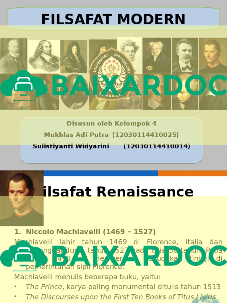 Filsafat Renaissance & Modern | PDF