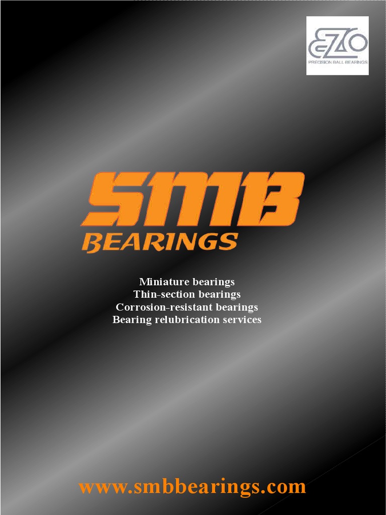 S MB Bearing Catalogue | PDF | Bearing (Mechanical) | Stainless Steel