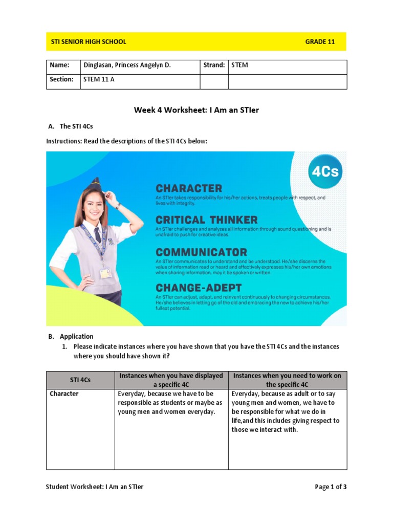 G11 W4 I Am An STIer | PDF | Cognition | Human Communication