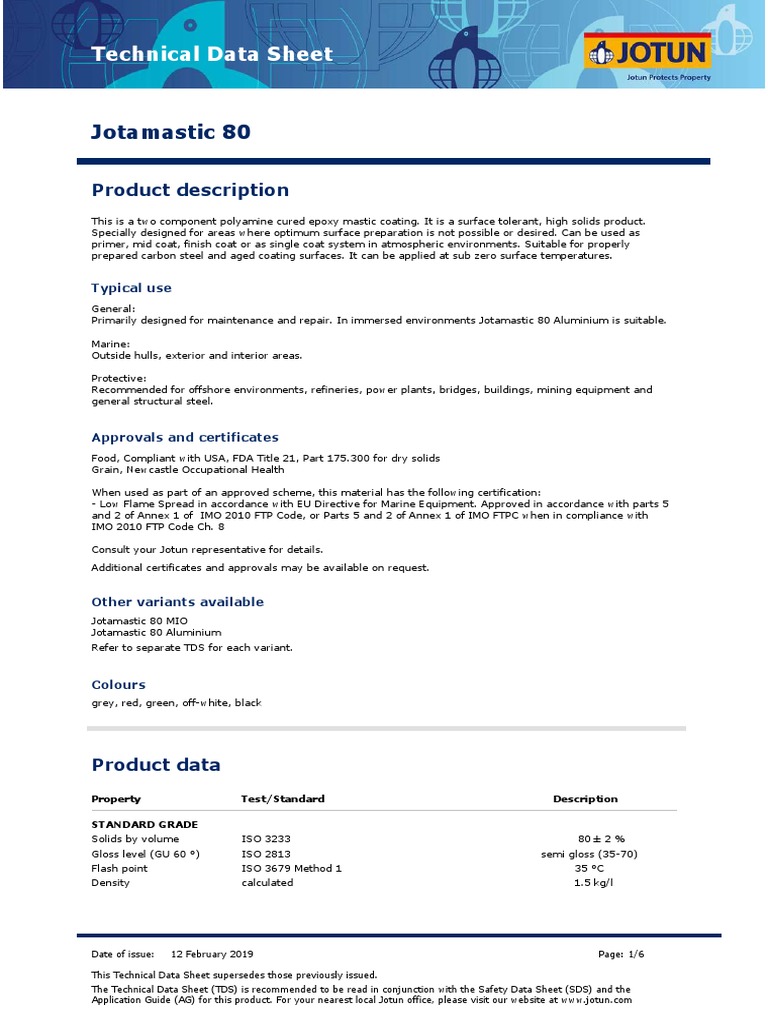 Brosur Jotun Cat Epoxy | PDF
