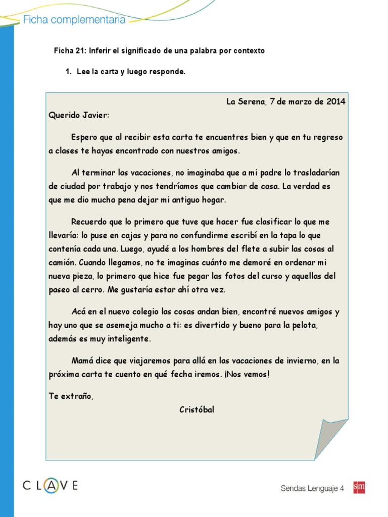 Inferir El Significado de Una Palabra Por Contexto | PDF