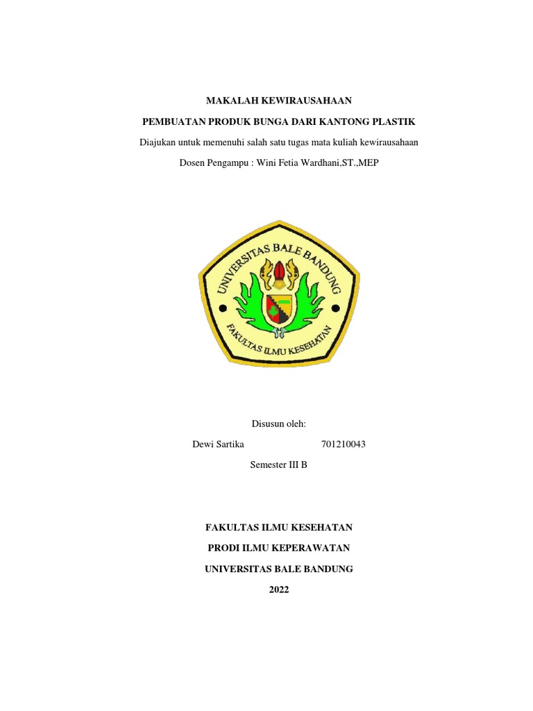 Bunga Daur Ulang dari Plastik Kresek | PDF | Seni