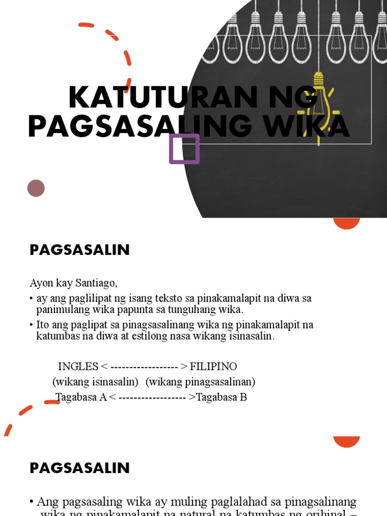 Pid Reviewer Pid Aralin 1 Kasaysayan Ng Pagsasalin Ng Wika Sa - Free ...