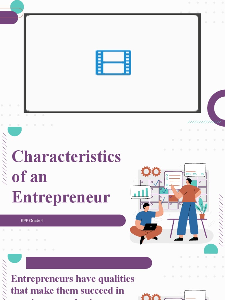 Gr4q1l2 Characteristics of An Entrepreneur | PDF | Entrepreneurship