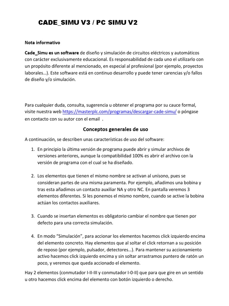 Cade Simu V3 PC Simu V2 | PDF