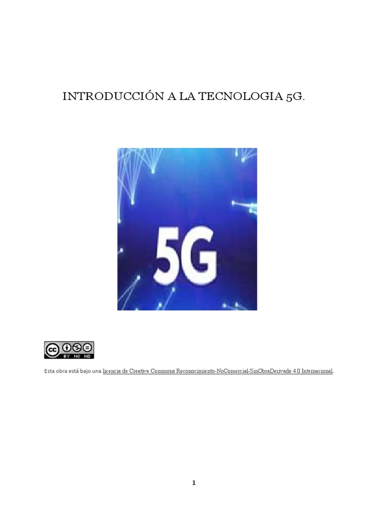 Introduccion A La Tecnologia 5G | PDF | 3 G | Red de computadoras