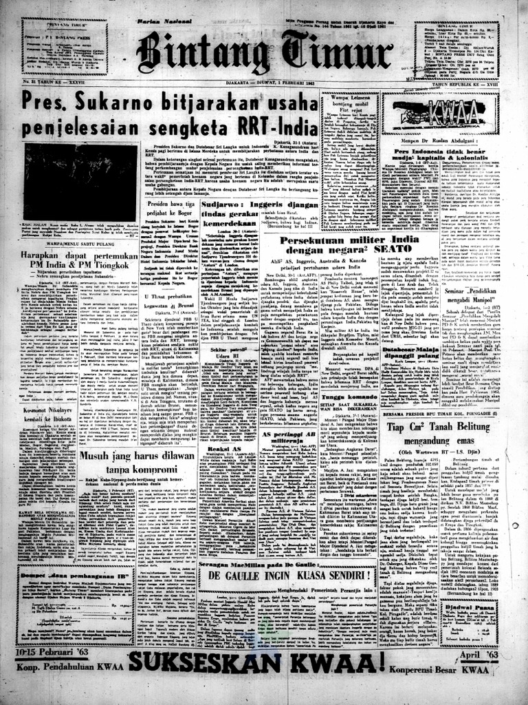 Bintang Timur - 1963 - 02 - 01 - 001 | PDF