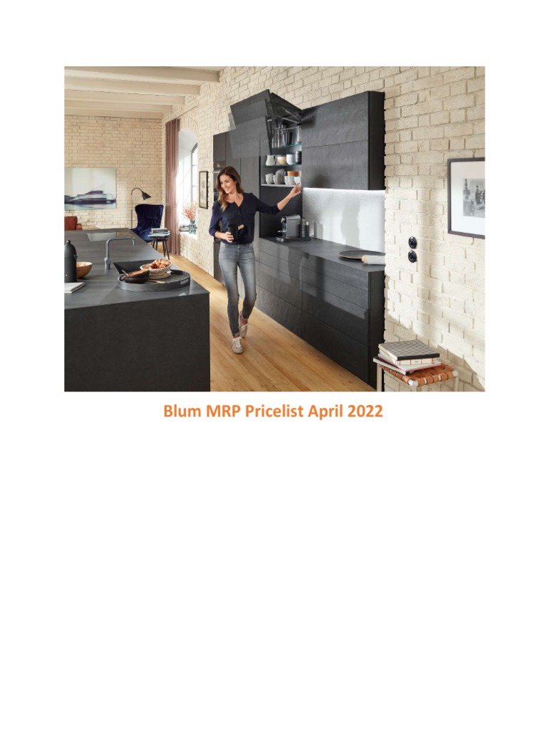 Blum - MRP Pricelist - April 2022 | PDF
