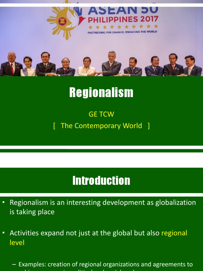 Lesson 10 - Regionalism | PDF | International Relations | Global Politics