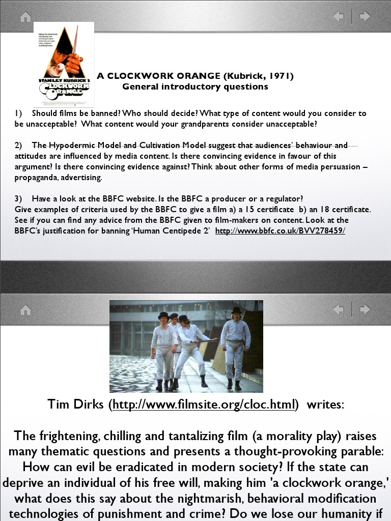 Clockwork Orange | PDF | Narrative | Science