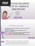 Lesson 5 Outlines Reading Texts in Various Disciplines | PDF ...