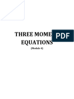 Three Moment Equation | PDF