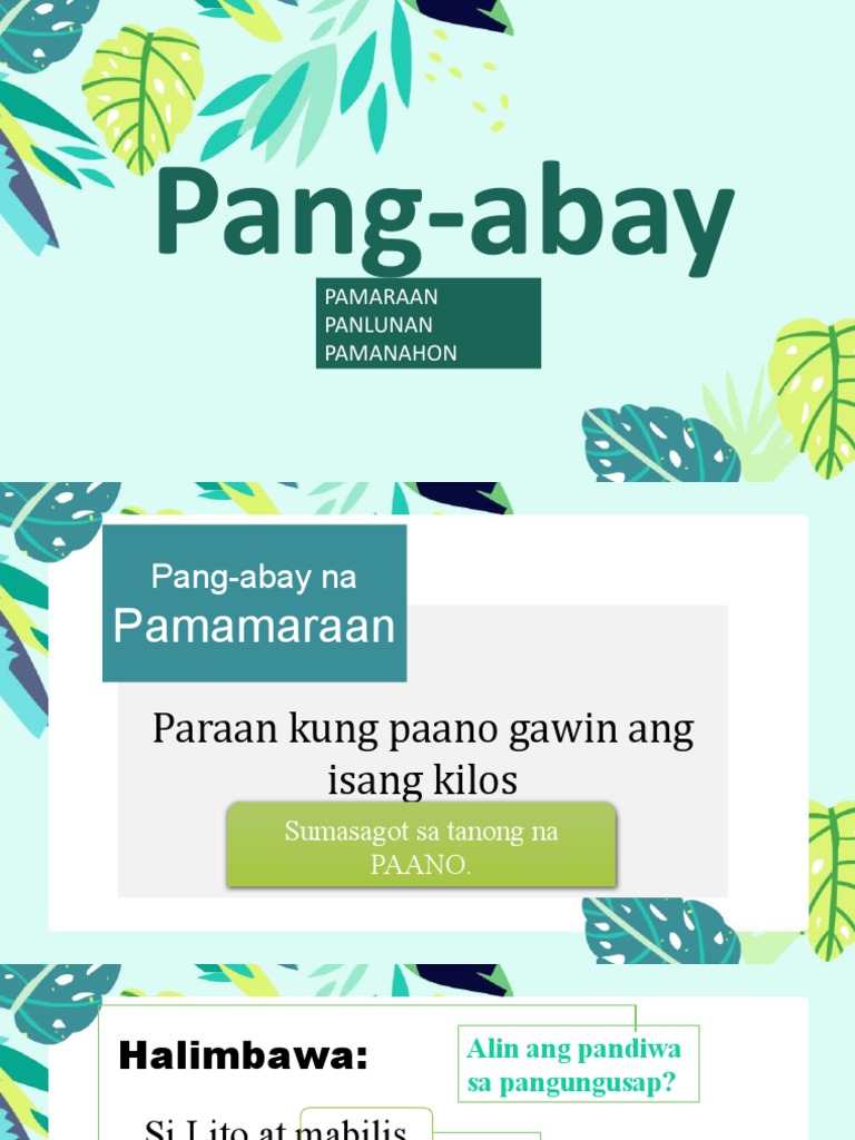 Pang Abay | PDF