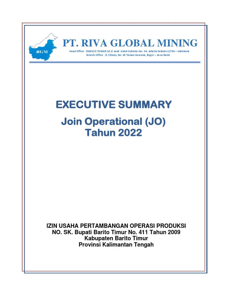 Exsecutive Summary Pt. Rgm-2022 | PDF | Teknologi & Rekayasa
