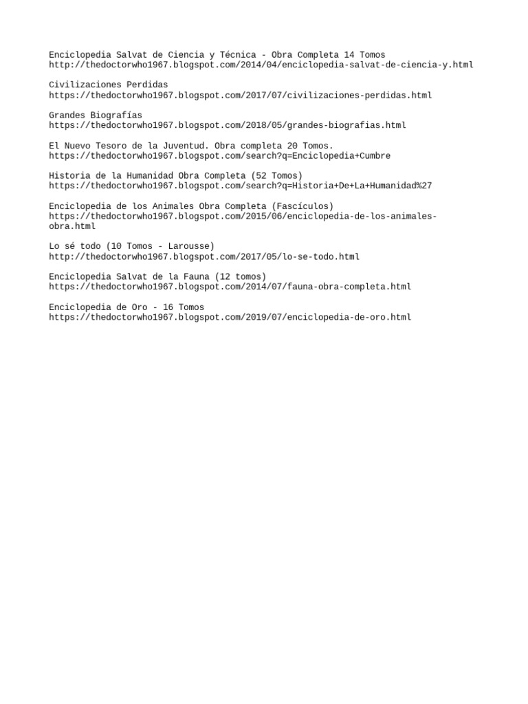 Enciclopedias Salvat Online | PDF