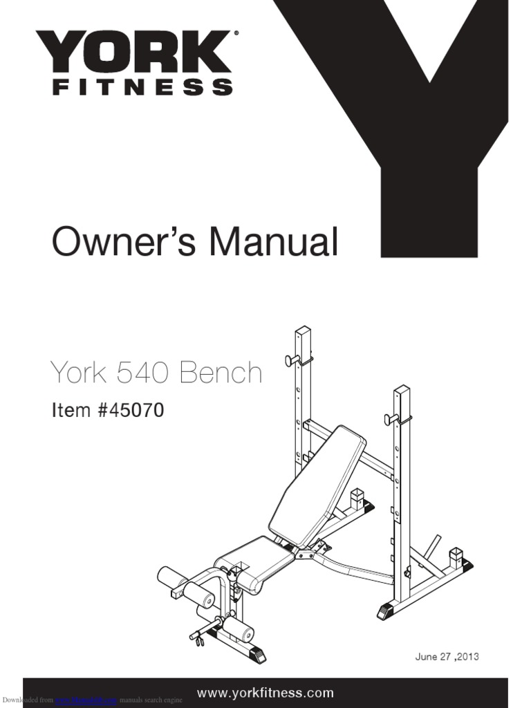 York Fitness folding-EN | Download Free PDF | Safety | Upholstery