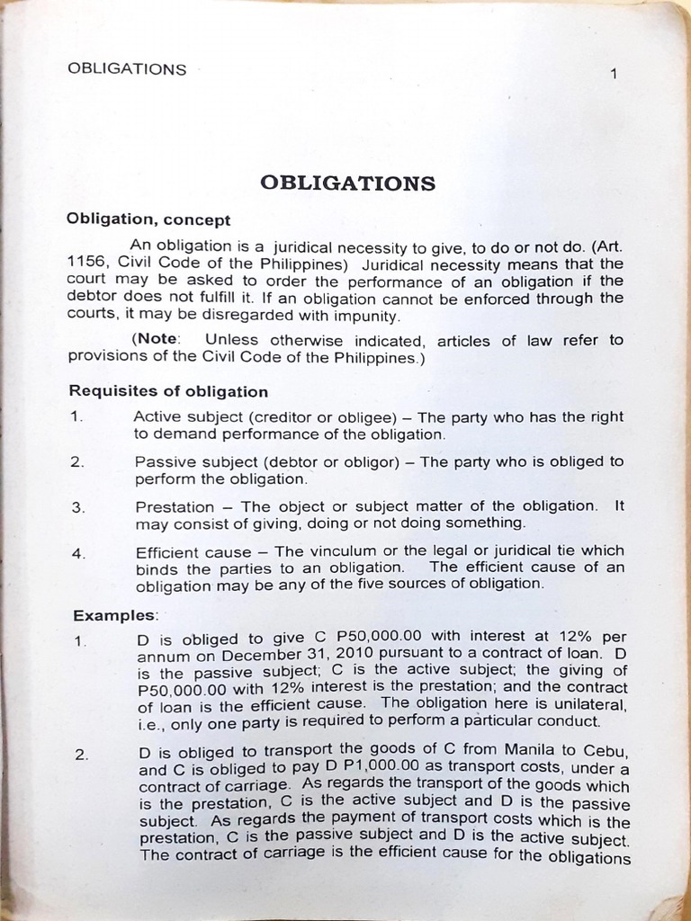 Obligation | PDF | Damages | Negligence