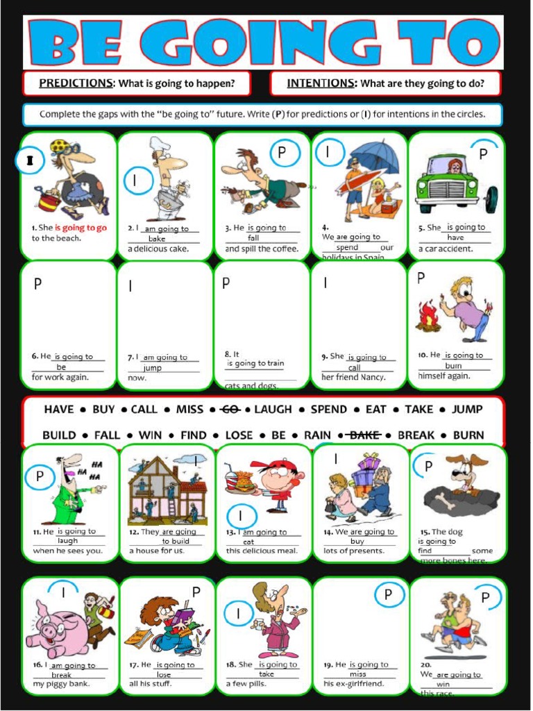 Be Going To For Future Intentions Predictions | PDF