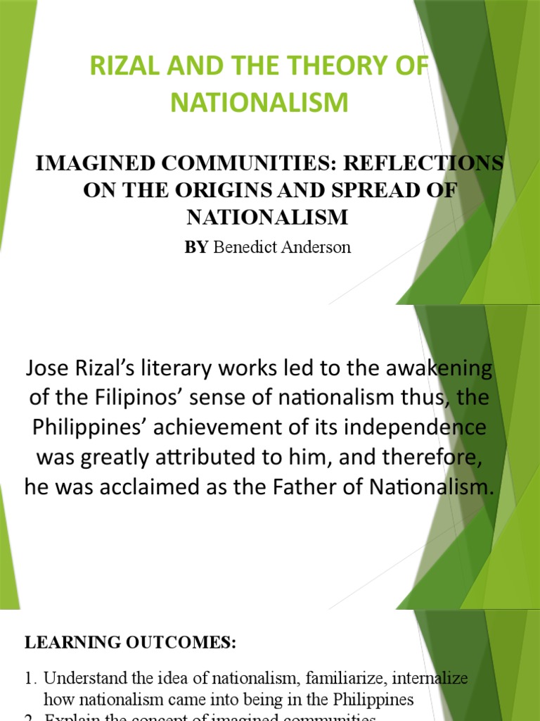 Theory of Nationalism Imagine Communities (Autosaved) | PDF | Nationalism | Philippines