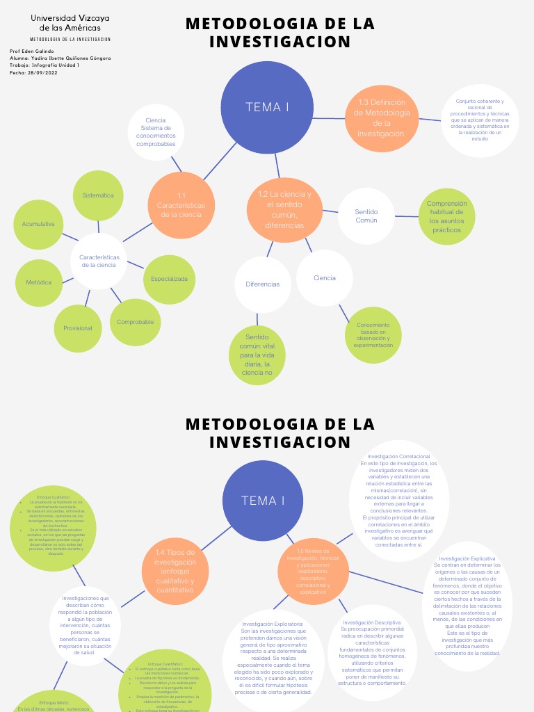 Mapa Conceptual Métodos de Investigación | PDF | Método científico | Ciencia cognitiva