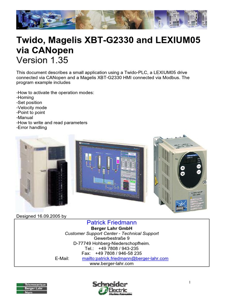Guía de Configuración CANopen Twido-PLC | PDF