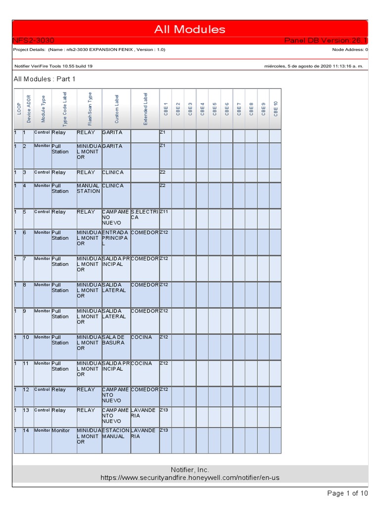 All Modules Nfs2 3030v26 1 Notifier Verifire Tools 10 55 Build 19 08052020 111311 Pdf
