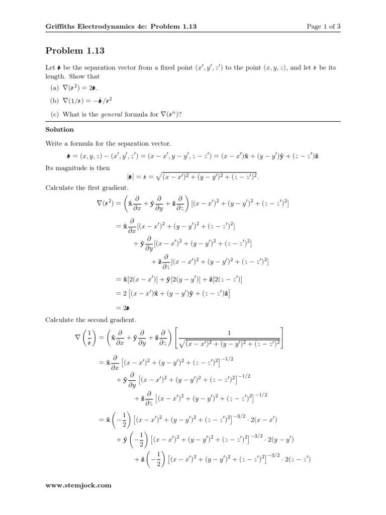 Griffiths ED4 e CH 1 P 13 | PDF