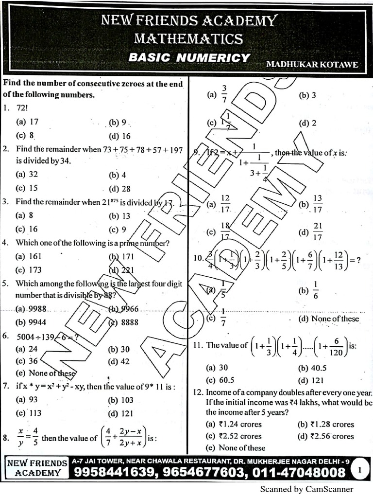 Math Sheet English 1644393671643 | PDF