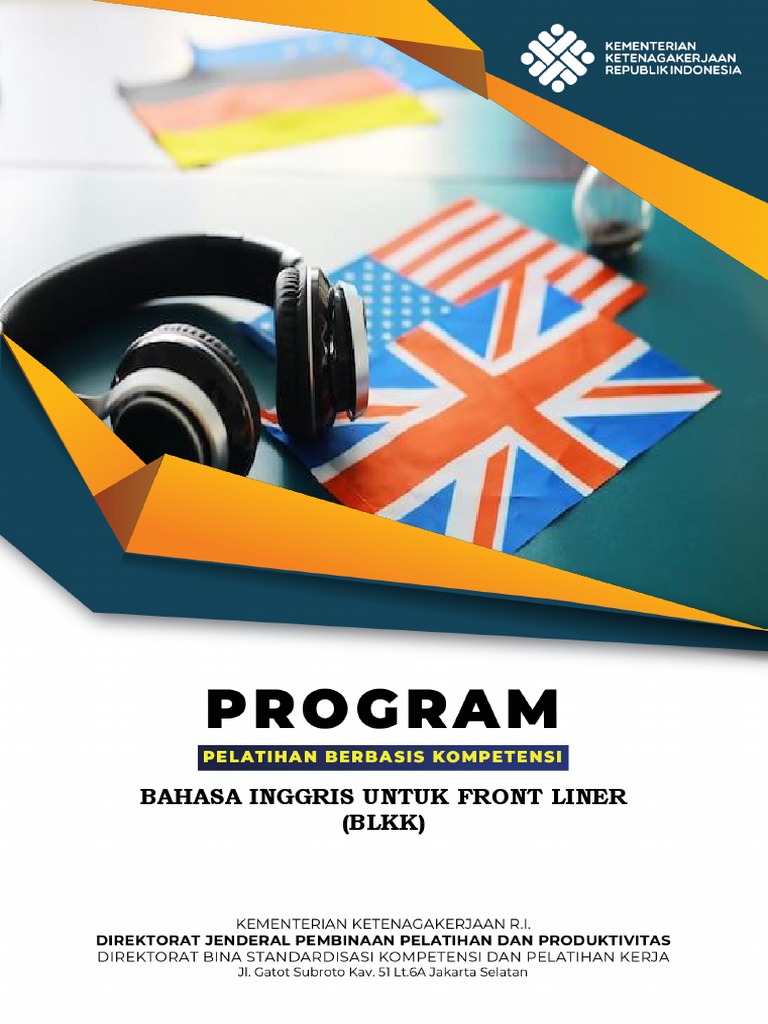 Program Bahasa Inggris Untuk Front Liner BLKK | PDF