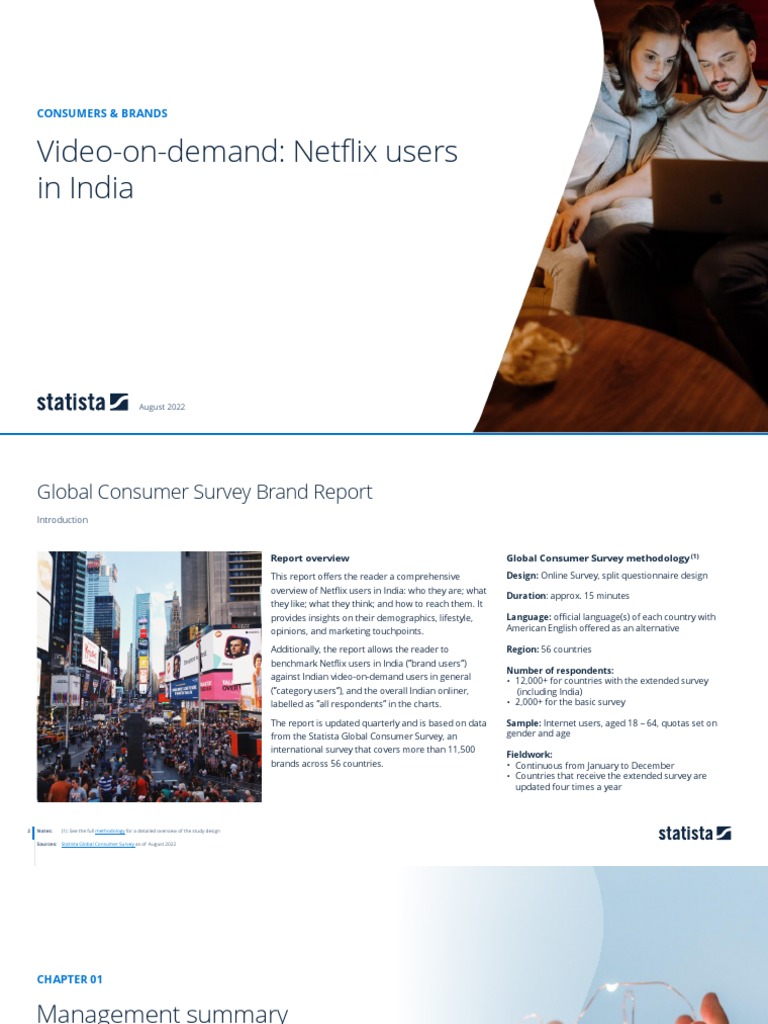 Netflix User Insights in India 2022 | PDF | Video On Demand | Netflix