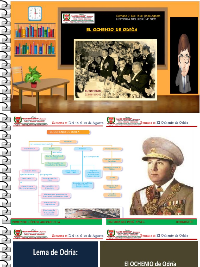 HISTORIA 4°SEC III BIM. Tema 2 El Ochenio de Odría | PDF