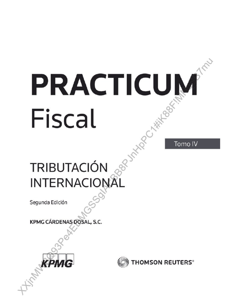 Practicum IV Tributación Internacional 2da Edición 2022 | PDF | Impuestos | México