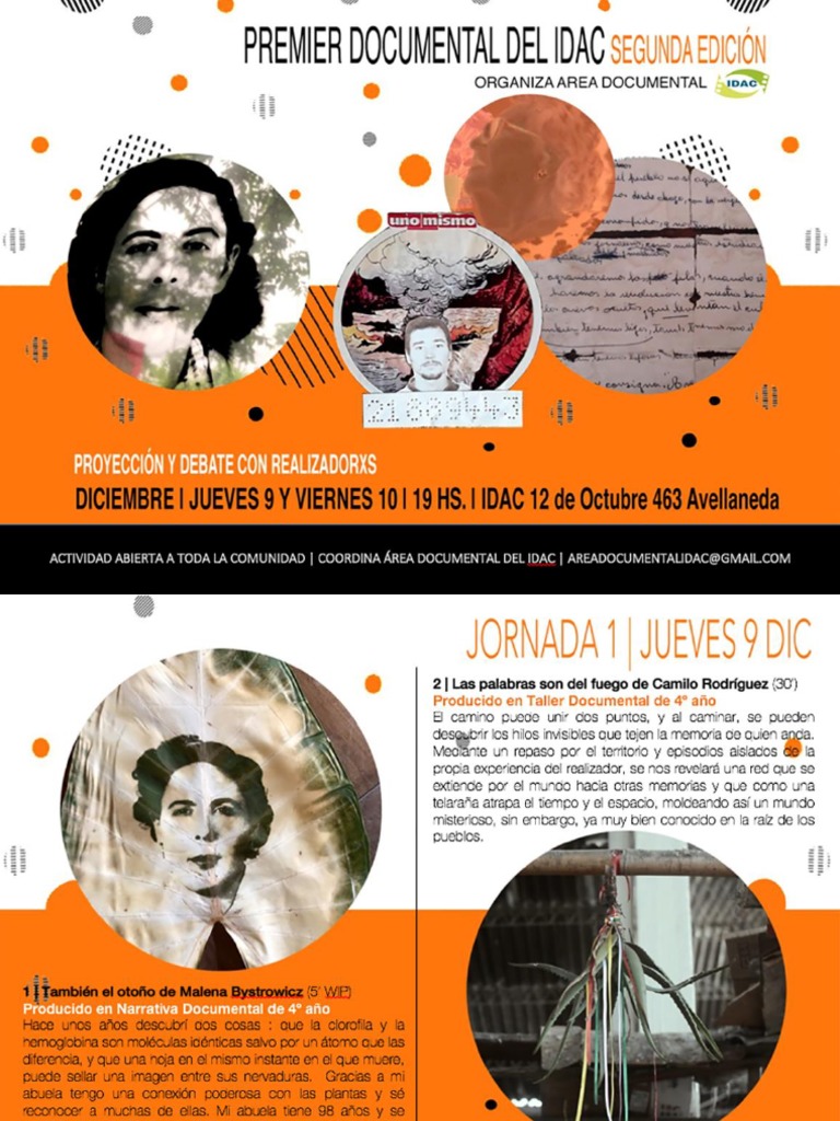 Premier Documental Del IDAC PROGRAMA 2021 | PDF