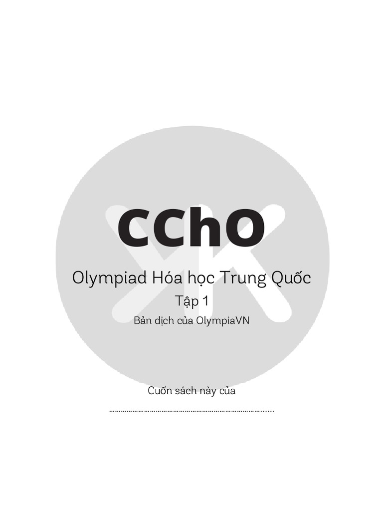 CChO 2007-2016 FINAL | PDF