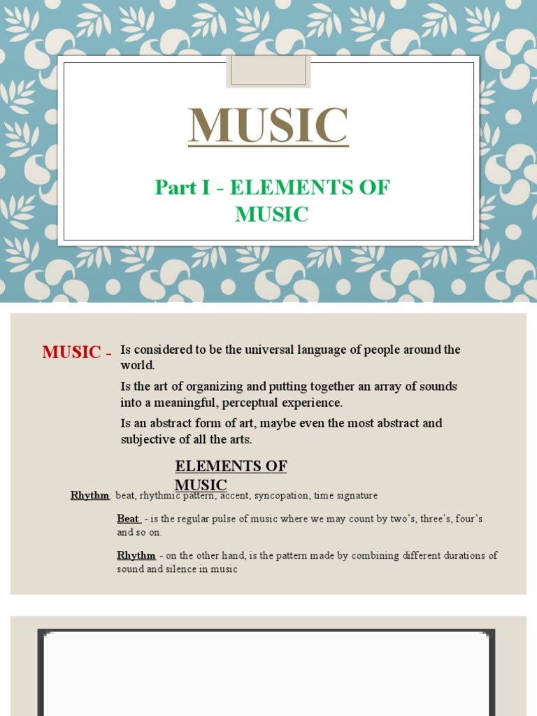 MUSIC | PDF | Rhythm | Harmony