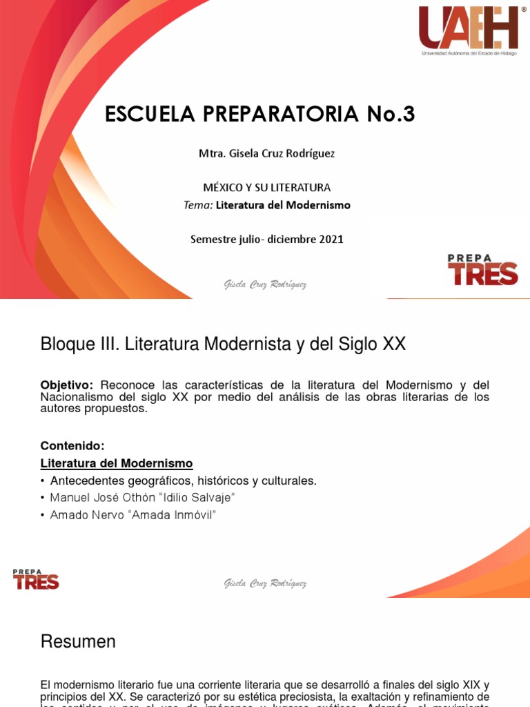 Literatura Modernismo | PDF