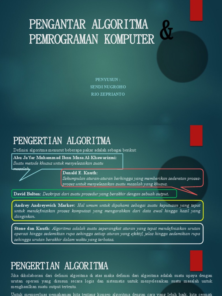 Pengantar Algoritma Dan Pemrograman Komputer | PDF