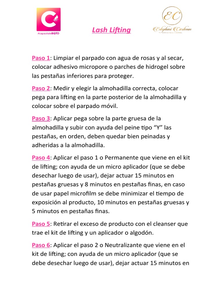Lash Lifting | PDF