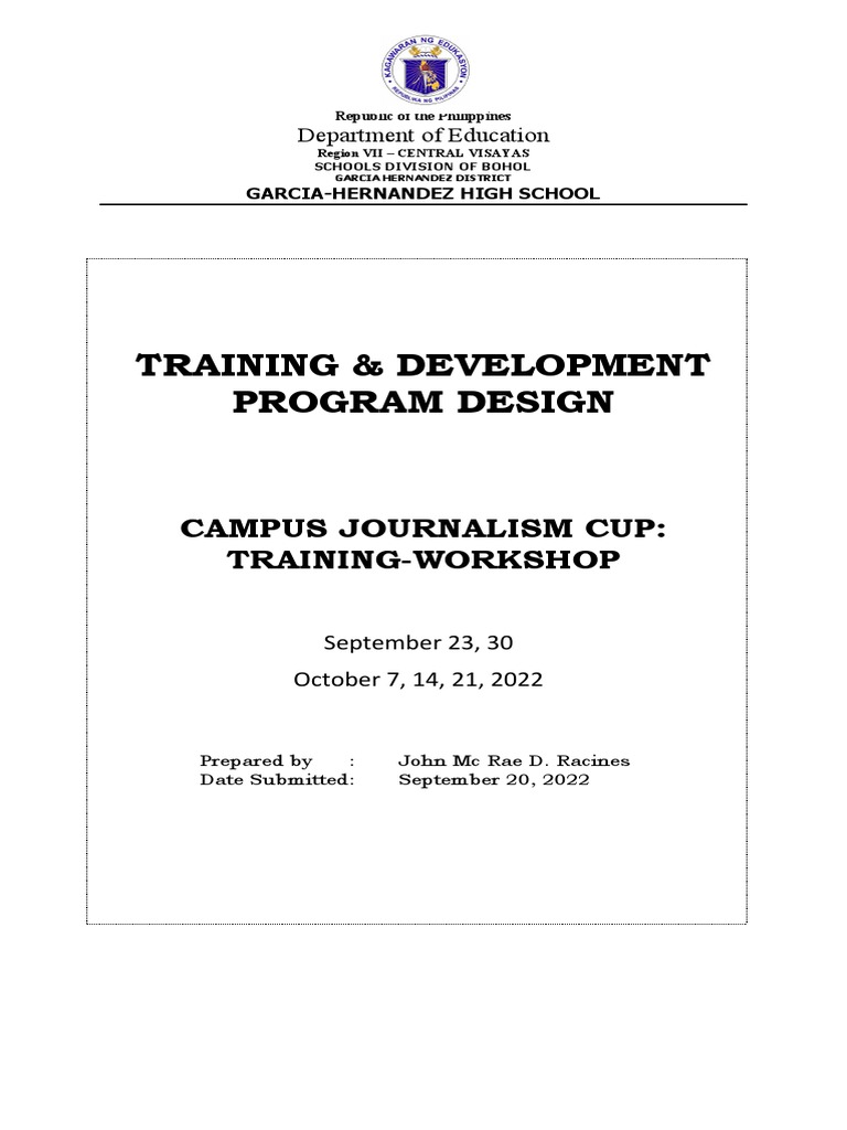 Campus Journalism Training Program | PDF