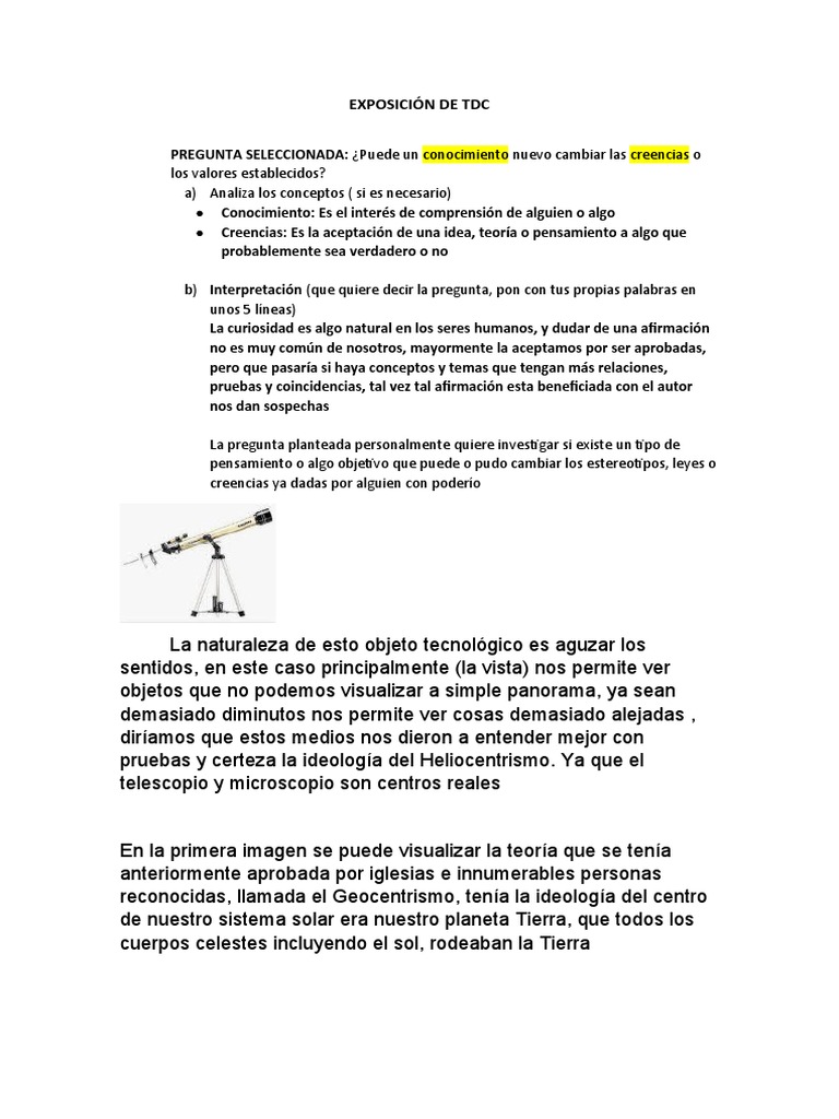 Exposición TDC | PDF