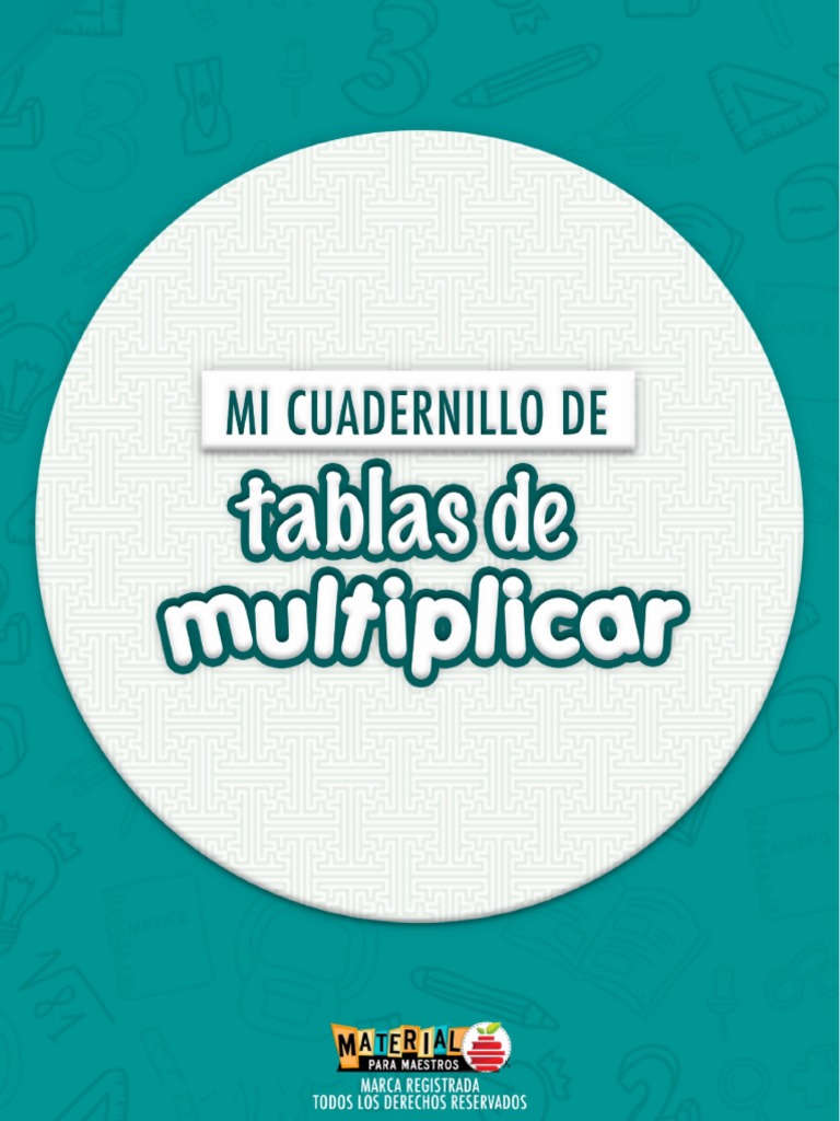 Cuadernillo Tablas de Multiplicar | PDF